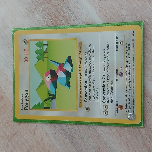 Pokemon | Toys | Pokemon Card Porygon Shadowless 392 | Poshmark
